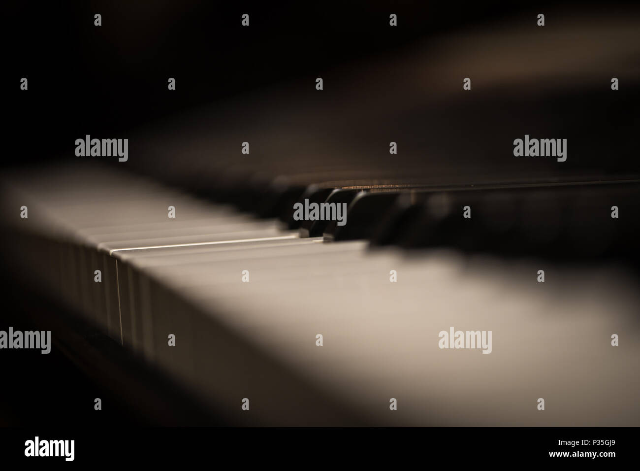 piano keys close-up, musical instrument, beautiful background Stock ...
