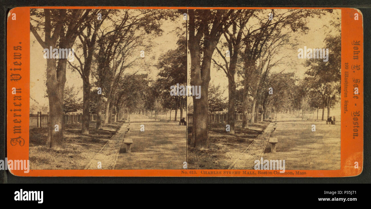 62 Charles Street Mall, Boston Common, Mass, by Soule, John P., 1827 ...