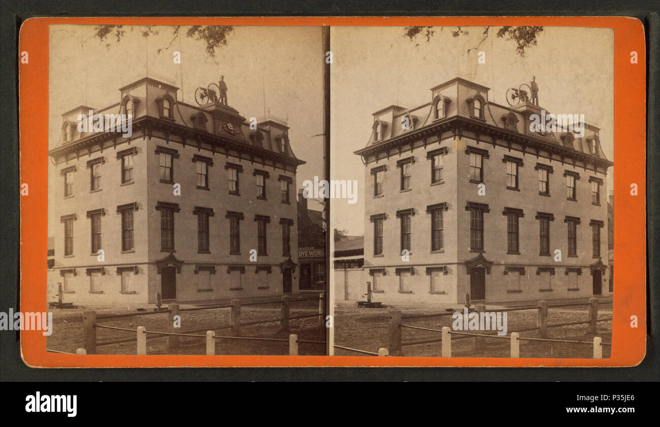 62 Chatham Artillery building, with a cannon and revolutionary war ...