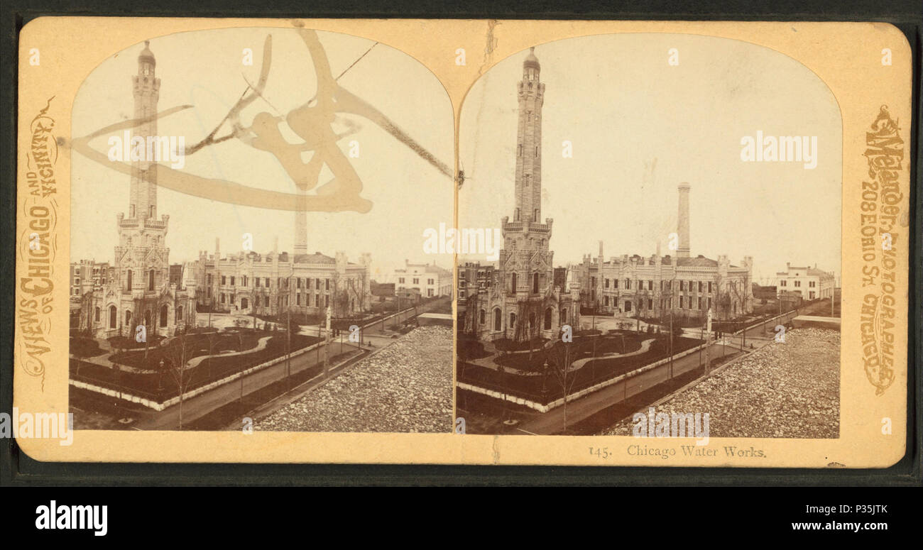 63 Chicago waterworks, by L. M. Melander Stock Photo - Alamy