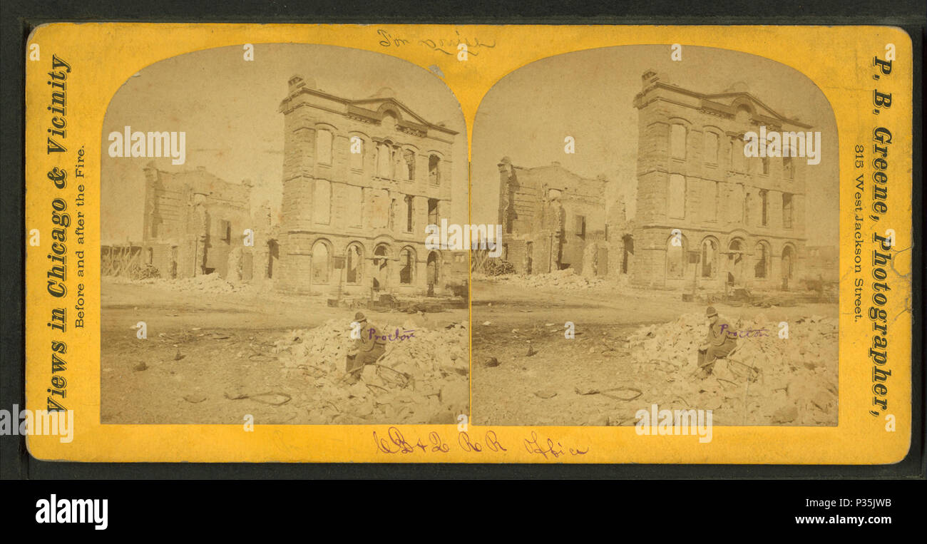 63 Chicago, Burlington and Quincy Rail Road office, by P. B. Greene ...