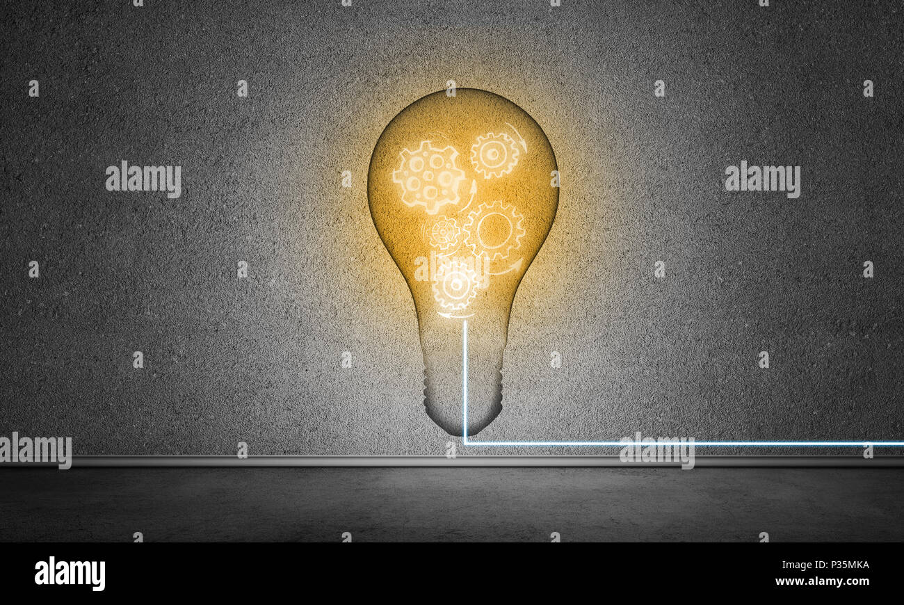 Concept of lightbulb as symbol of new idea Stock Photo - Alamy