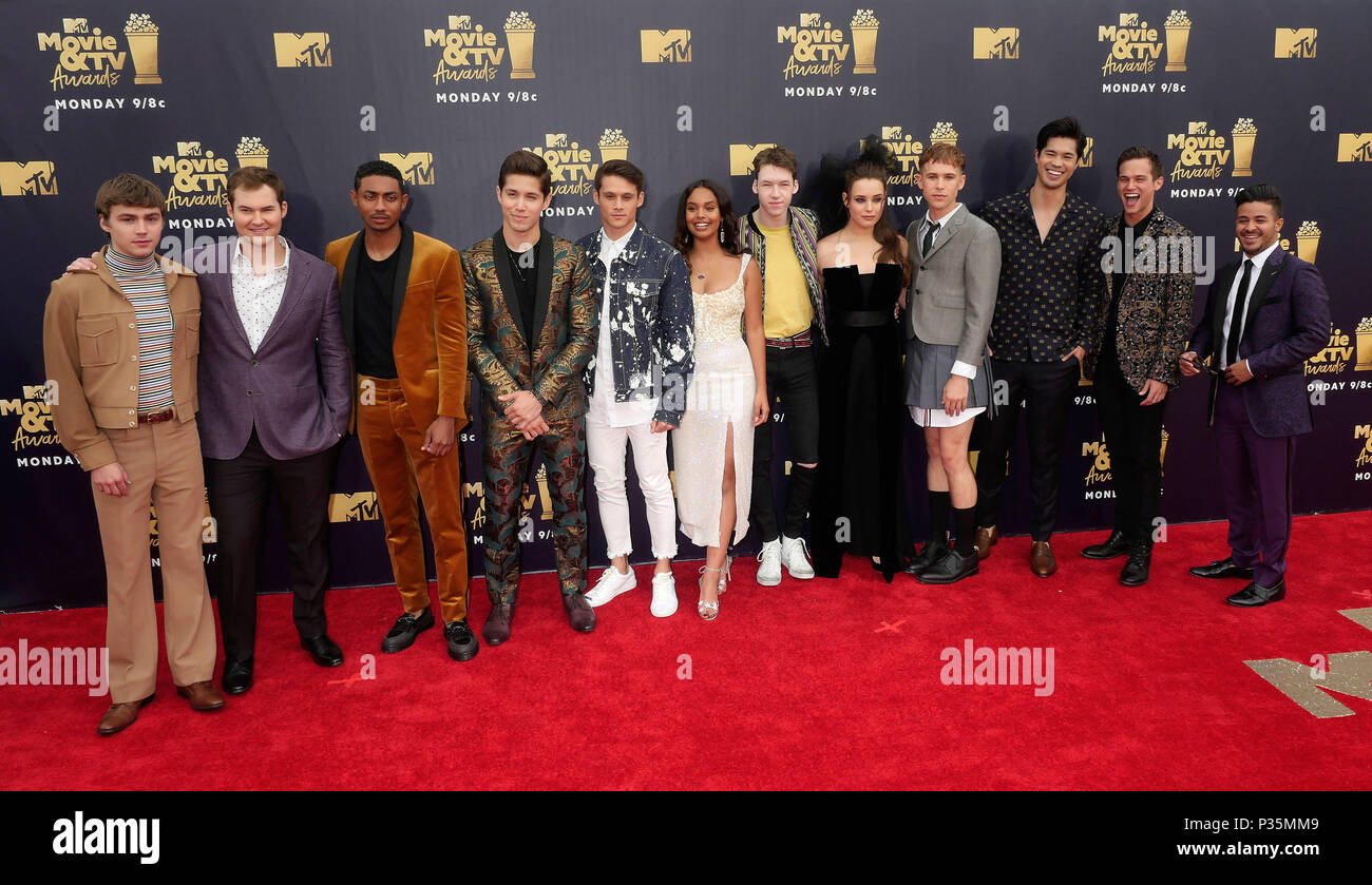 Actors Miles Heizer, Justin Prentice, Steven Silver, Brandon ...