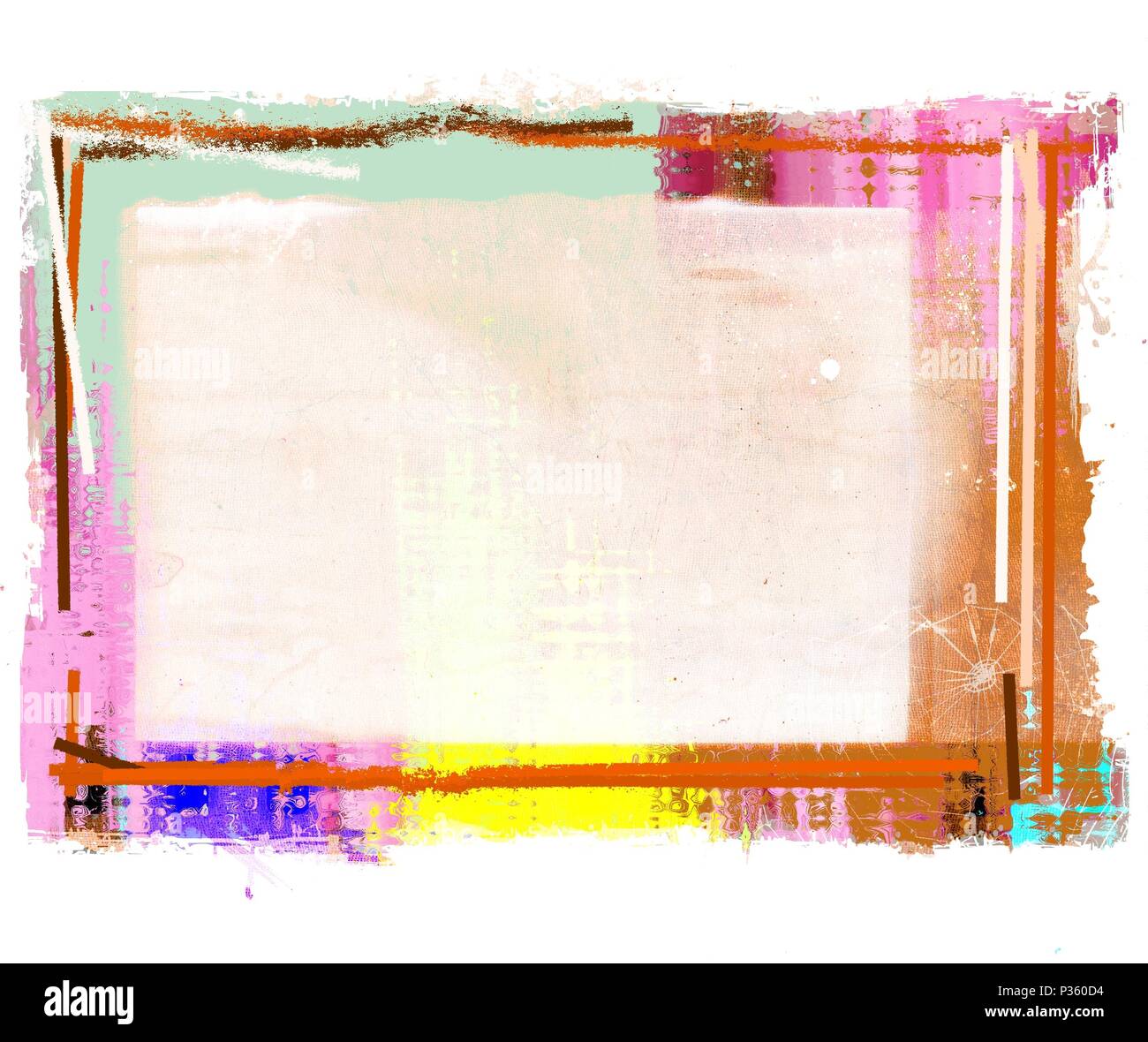 Grunge colorful frame background Stock Photo - Alamy