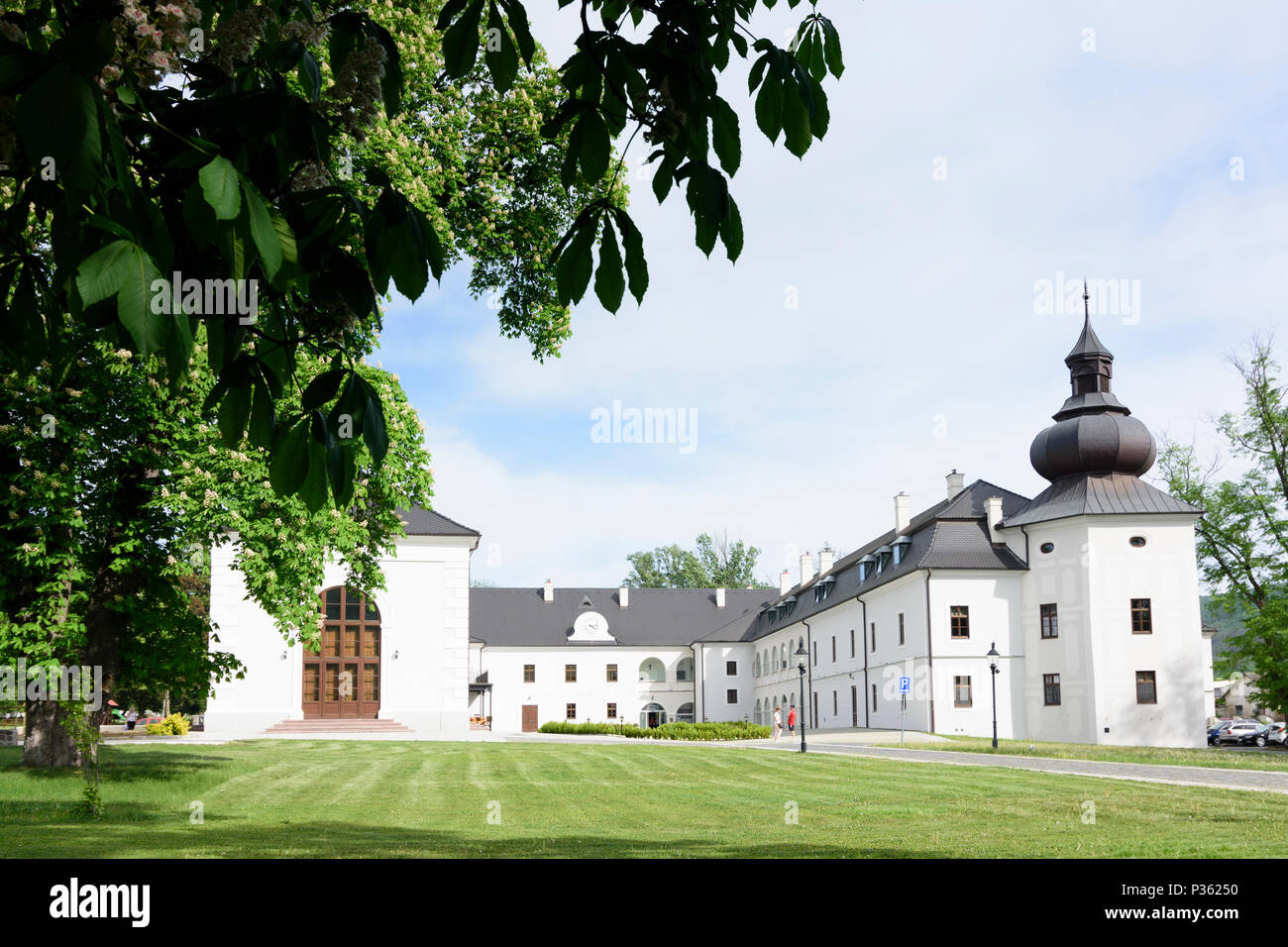 Oponice: castle, today hotel in Slovakia Stock Photo - Alamy