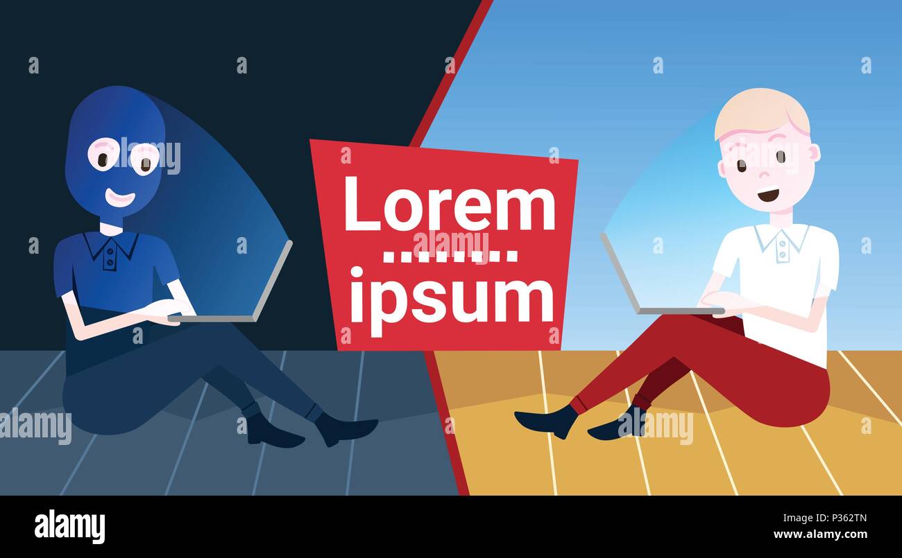 Sitting security communication side by side Stock Vector Images - Alamy