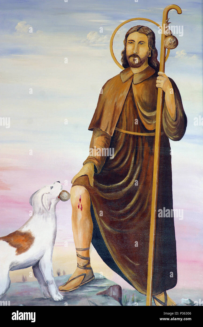 Saint Roch altarpiece in the Chapel of Saint Isidore and Saint Roch in ...