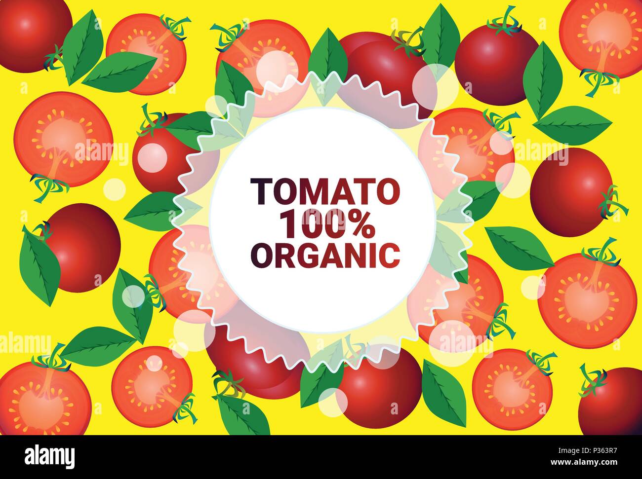 Border design fresh tomato illustration hi-res stock photography and ...