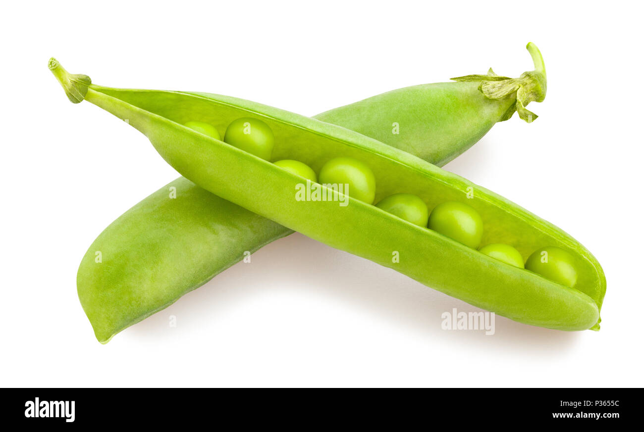 peas pod path isolated Stock Photo - Alamy