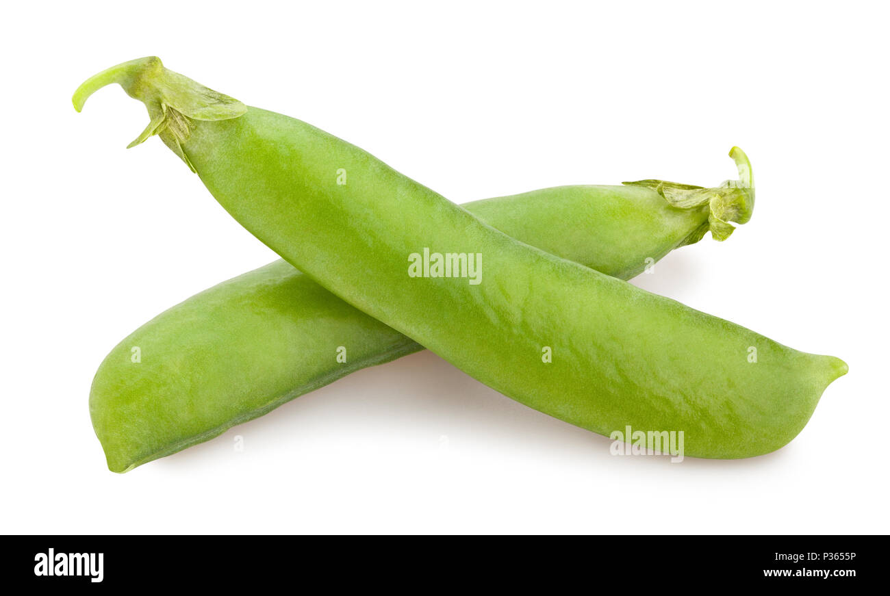 peas pod path isolated Stock Photo - Alamy