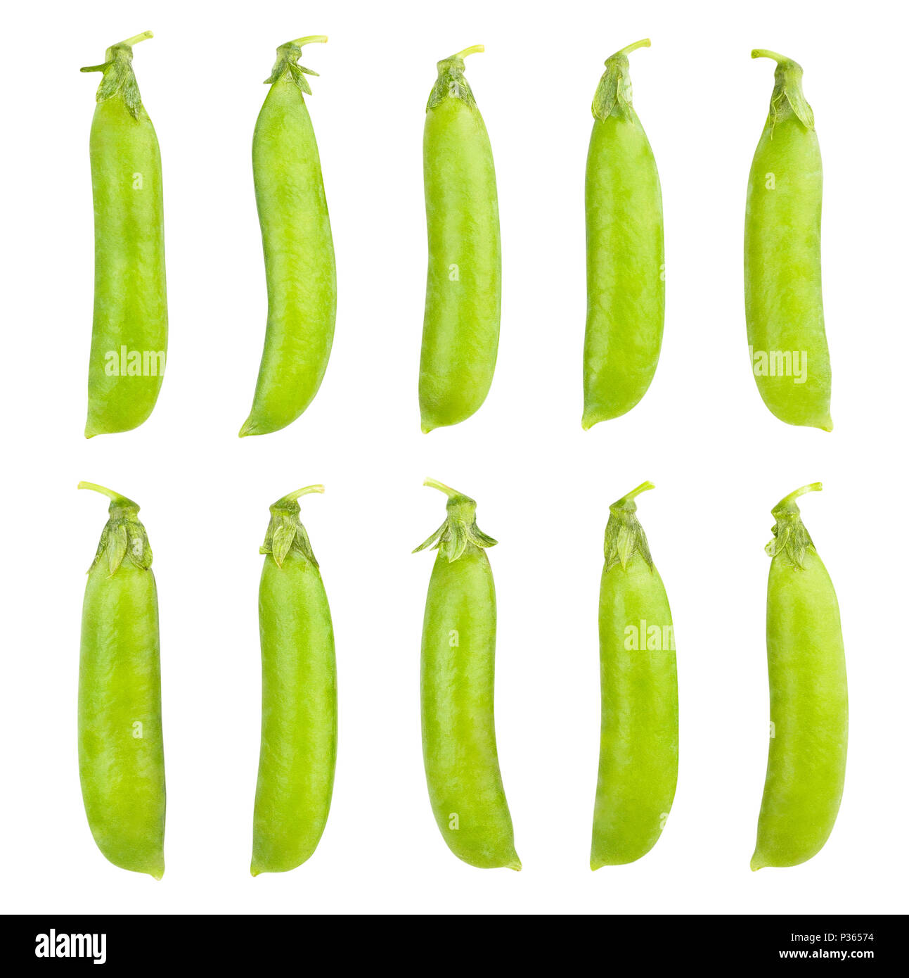 peas pod path isolated Stock Photo - Alamy