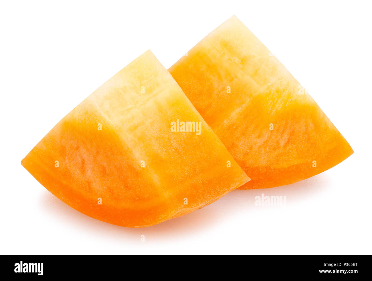 Triangle sliced carrot Cut Out Stock Images & Pictures - Alamy