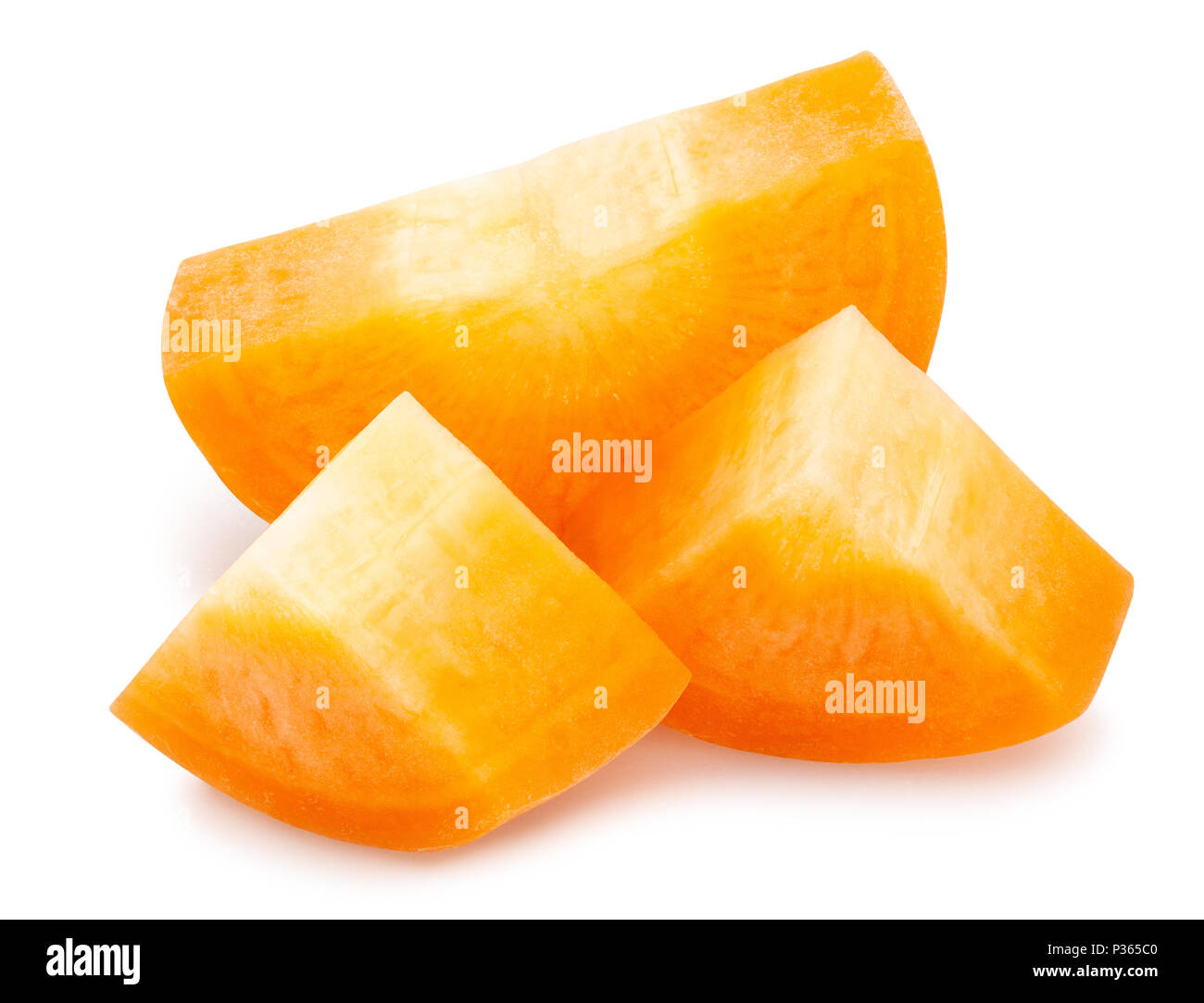 Triangle sliced carrot Cut Out Stock Images & Pictures - Alamy