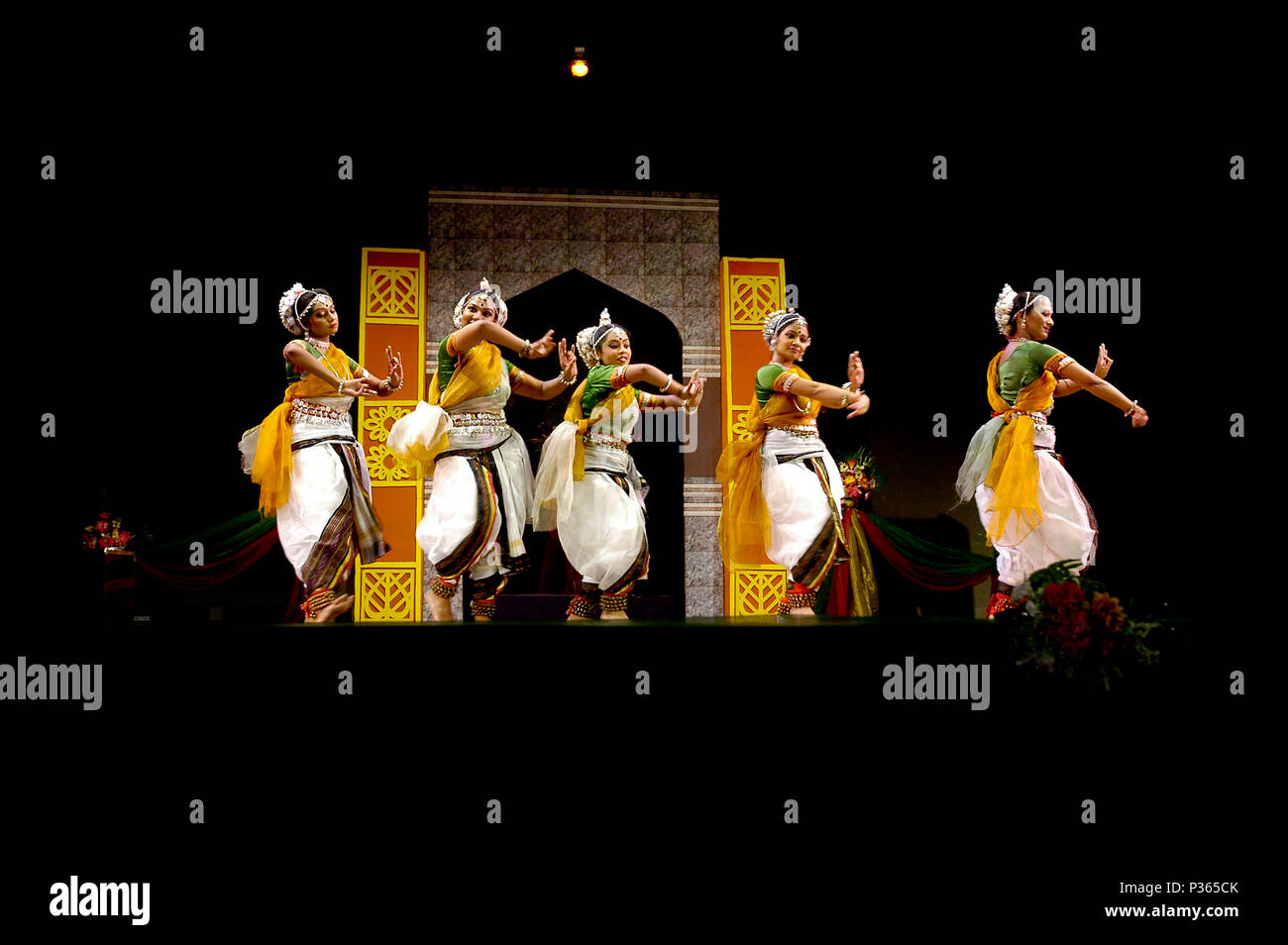 Dancers perform classical dance at a dance festival at Shilpakala ...