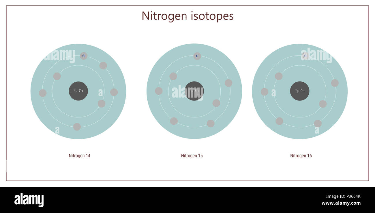 nitrogen isotopes atomic structure - elementary particles physics ...