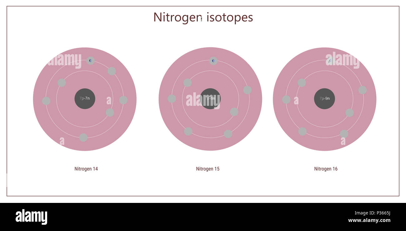 nitrogen isotopes atomic structure - elementary particles physics ...