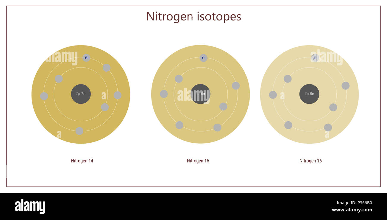 nitrogen isotopes atomic structure - elementary particles physics ...