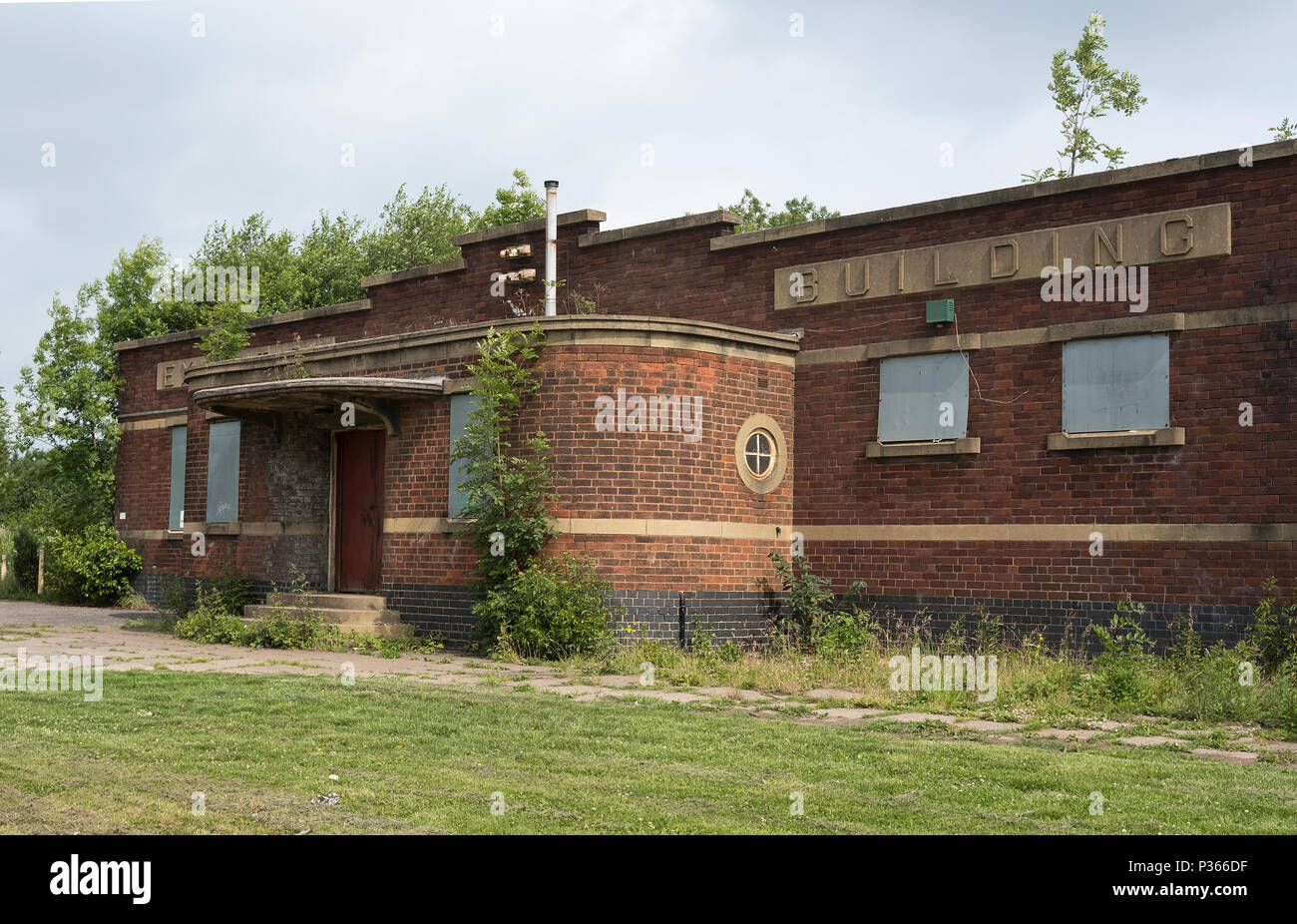 Art deco building architecture at Stanton Ironworks, Derbyshire, UK ...