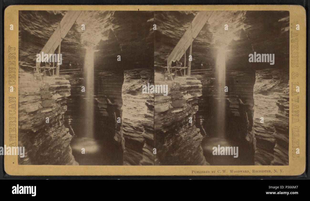 58 Cavern Cascade, by Woodward, C. W. (Charles Warren Stock Photo - Alamy