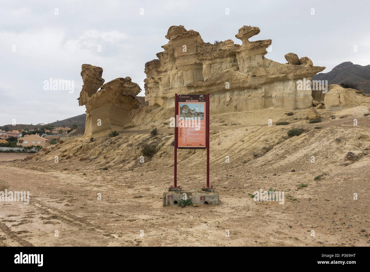 The erosions of Bolnuevo, sandstone structures, Playa Bolnuevo ...