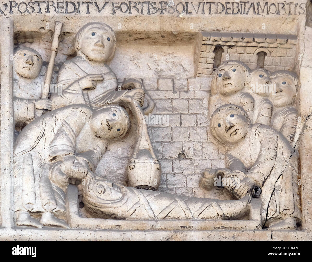 Scenes from the life of St. Geminiano: The death of St. Geminianus ...