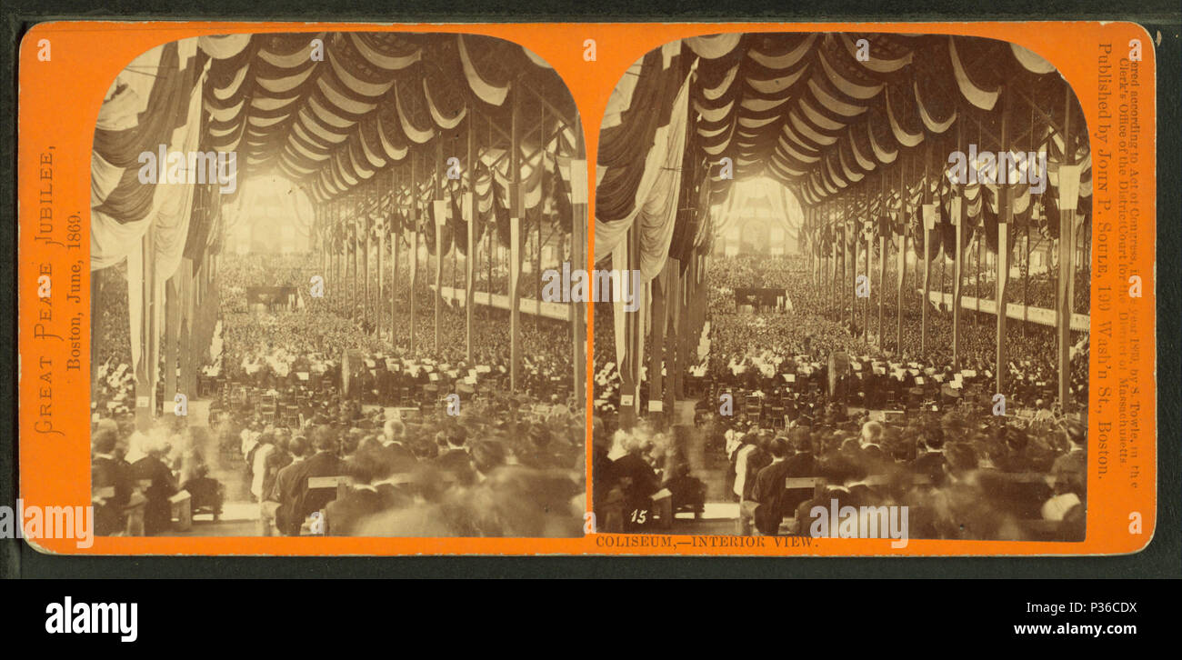 71 Coliseum--interior view, by Soule, John P., 1827-1904 5 Stock Photo ...