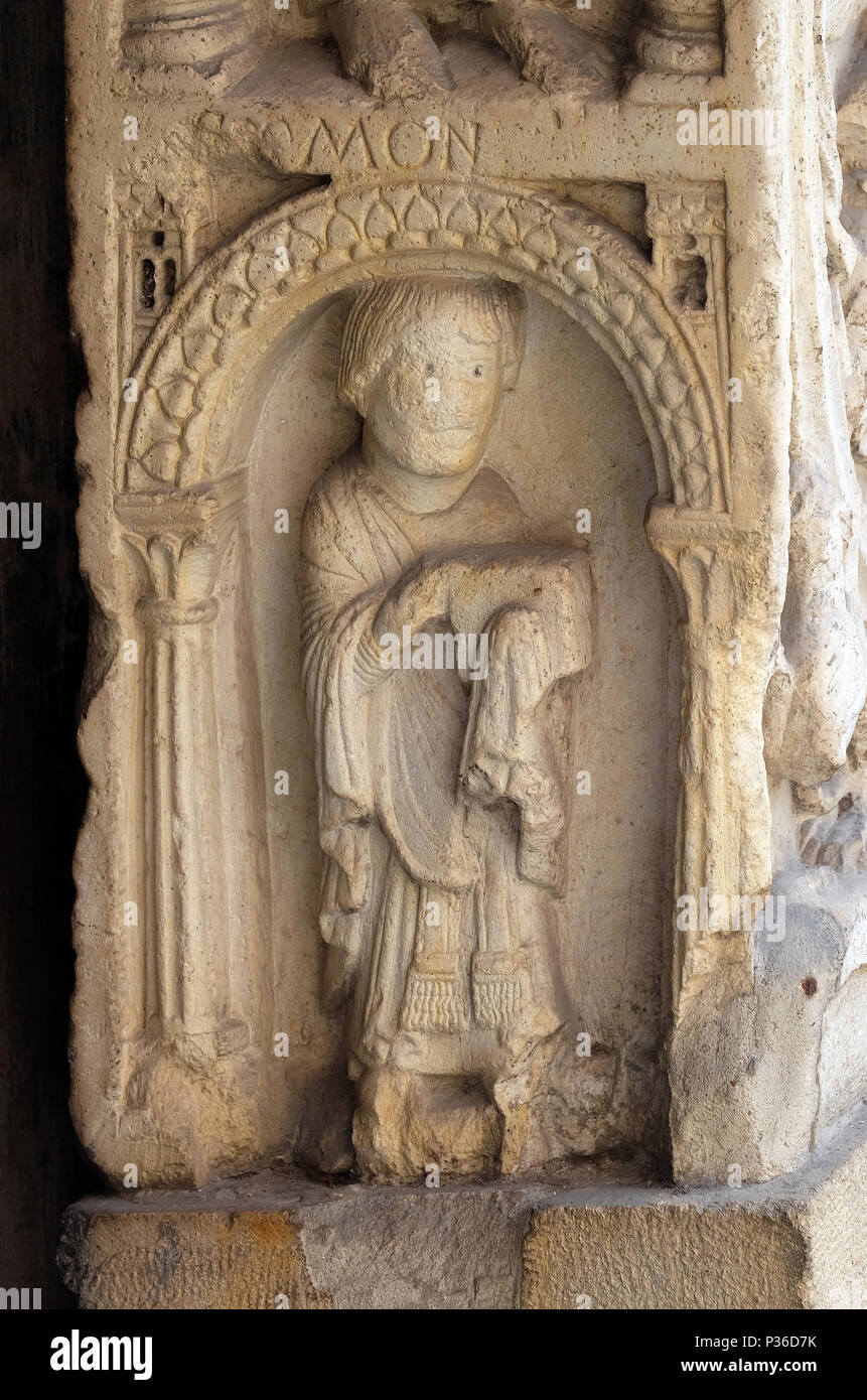 Deacon, bass relief by followers of Wiligelmo, Princes’ Gate, Modena ...