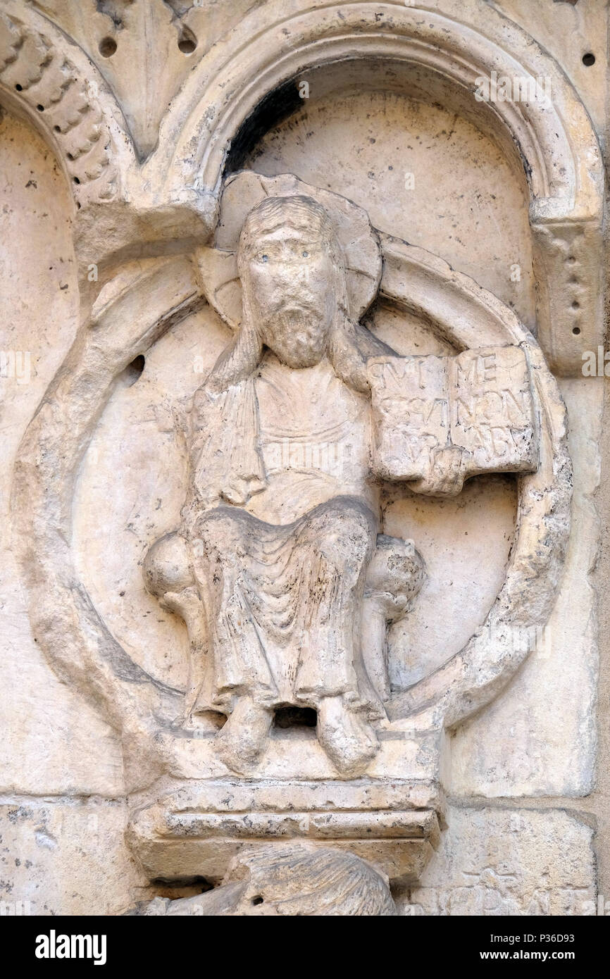 Plate with stories from Genesis: Story about Abel and Cain, God the ...