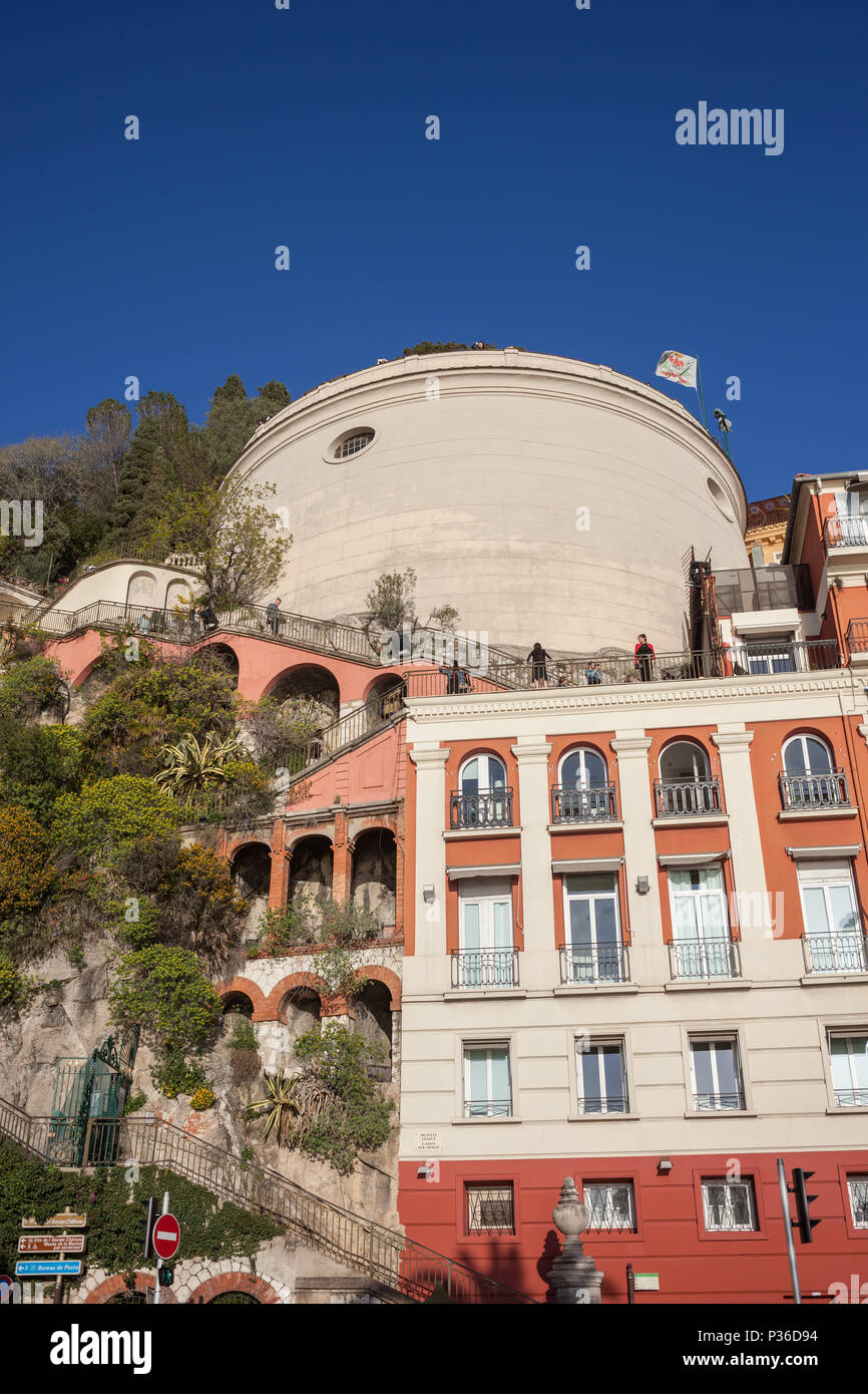 France, Nice, Bellanda Tower, city landmark from 19th century Stock ...