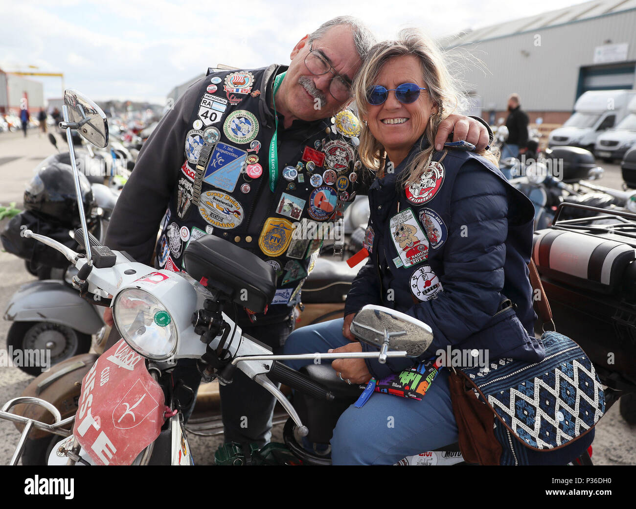 Mario Pecarari and Sandra Carozzi arrive for the gala dinner in Belfast ...