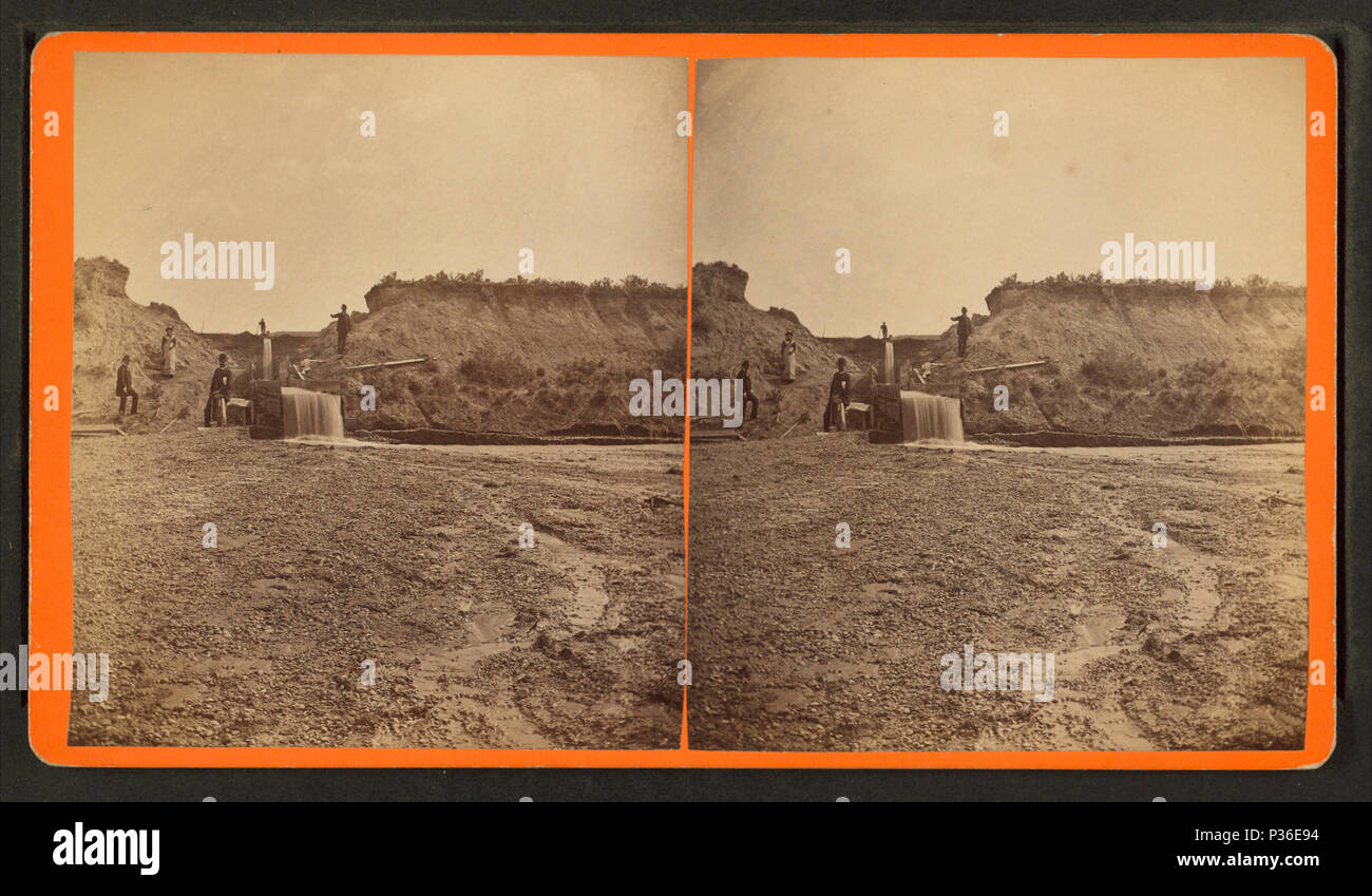 75 Copper plate sluice at Bonanza bar, by Davis Brothers 2 Stock Photo ...