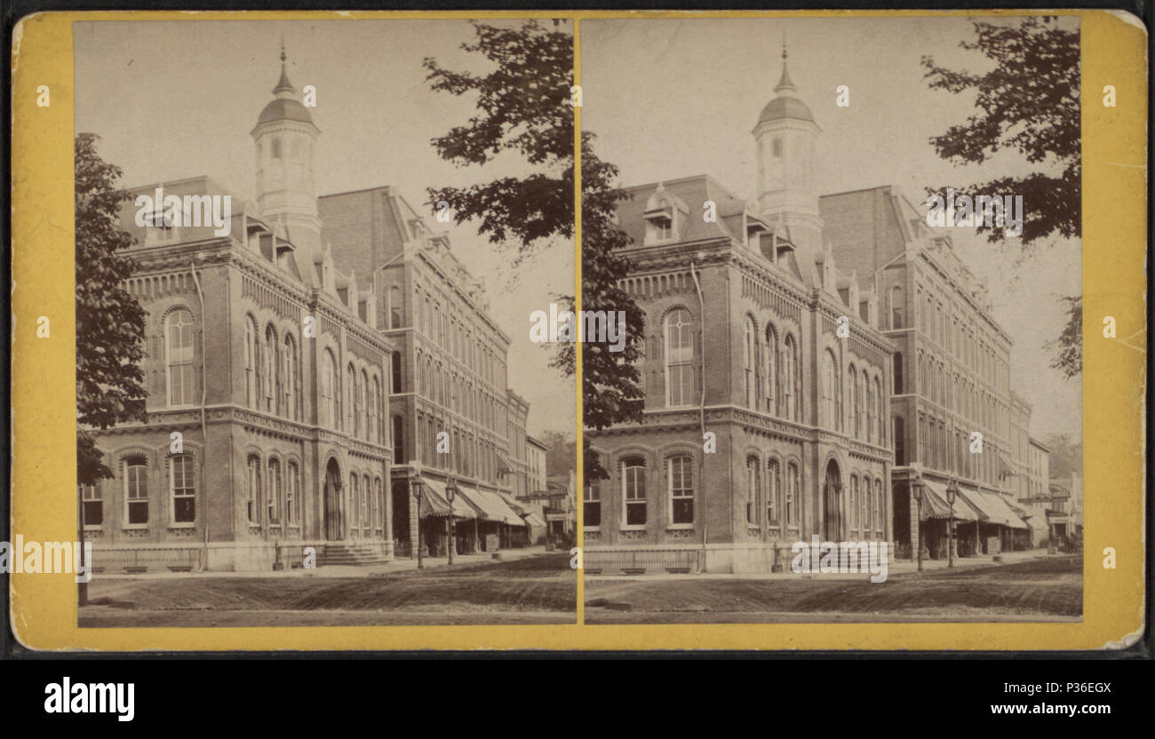 76 Cornell Library and Masonic Block, Ithaca, from Robert N. Dennis ...