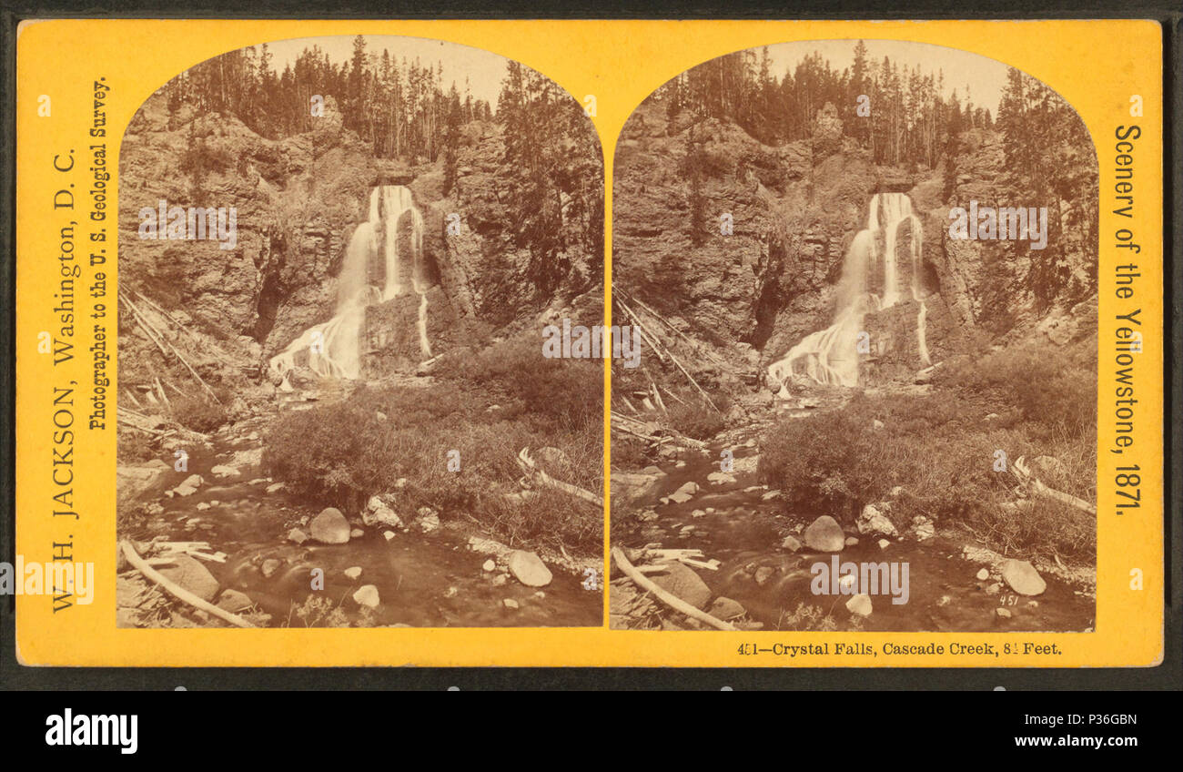 80 Crystal Falls, Cascade Creek, by Jackson, William Henry, 1843-1942 ...