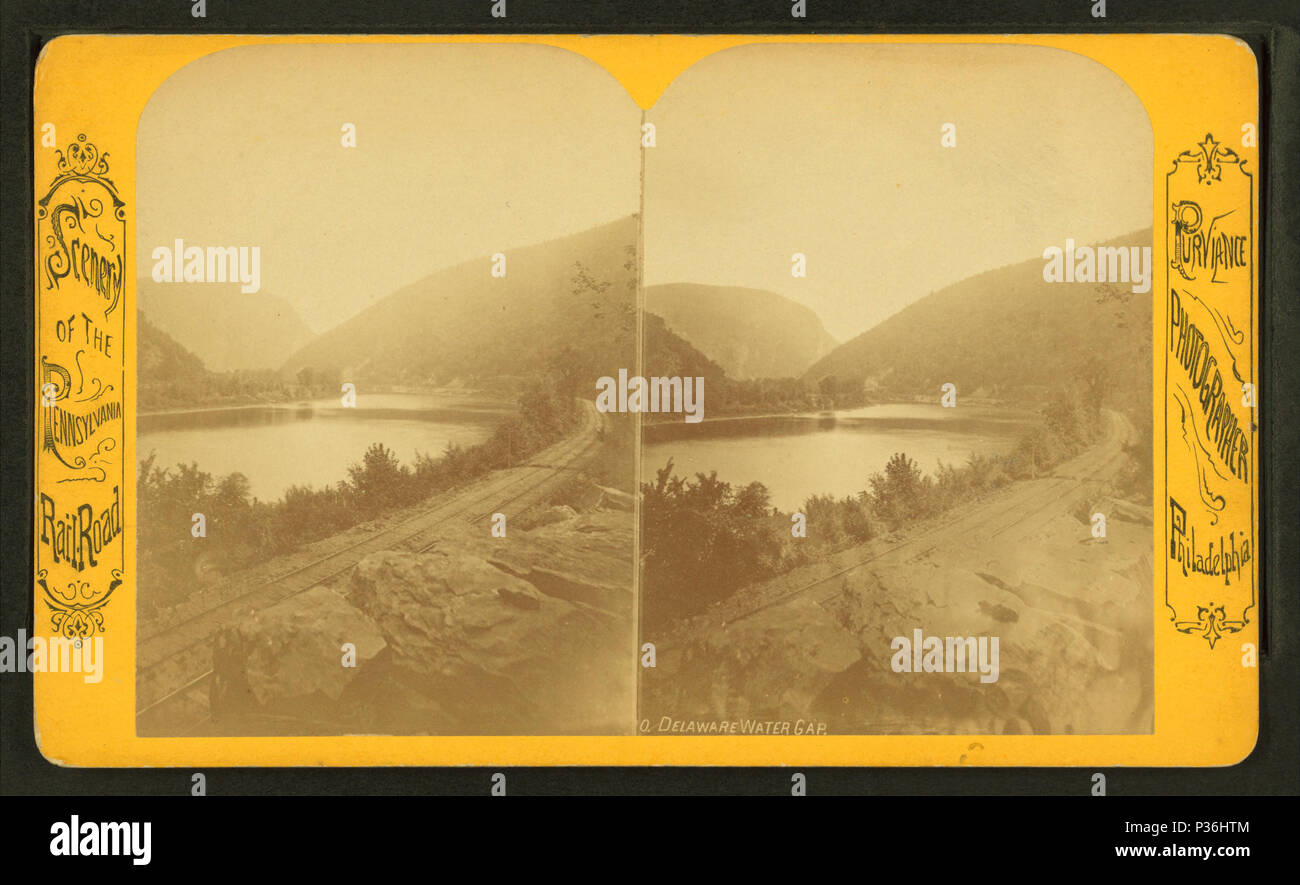 84 Delaware Water Gap, by Purviance, W. T. (William T Stock Photo - Alamy