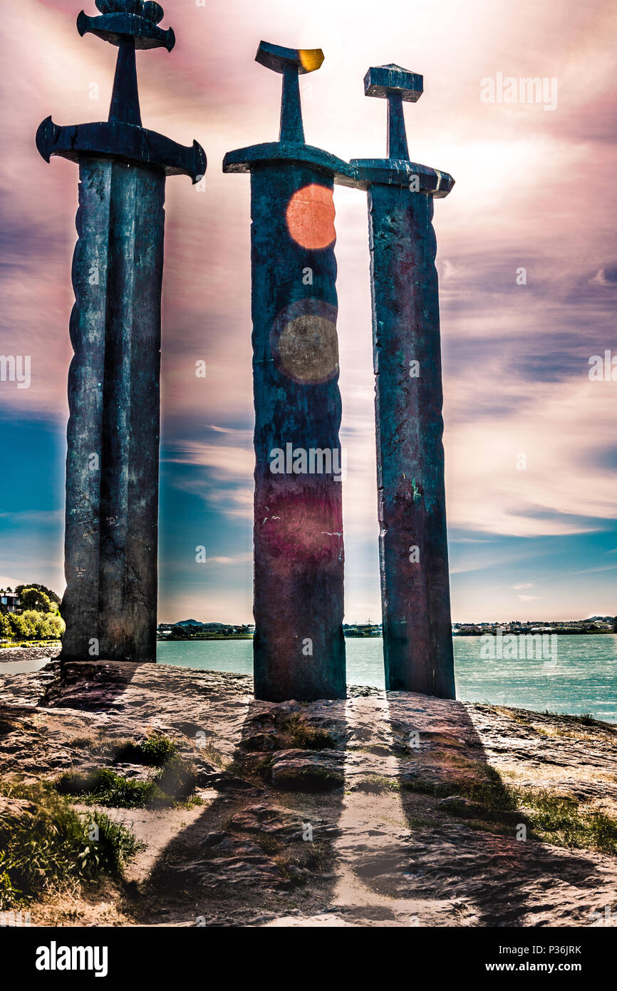 Viking norway three swords hi-res stock photography and images - Alamy