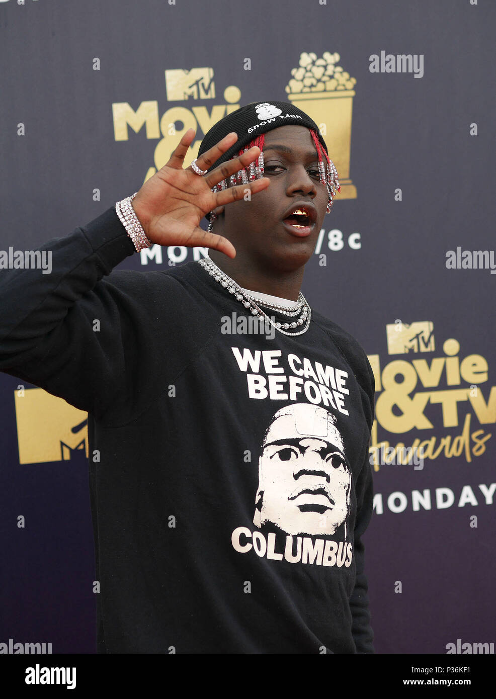 Rapper Lil Yachty attending the 2018 MTV Movie and TV Awards held at ...