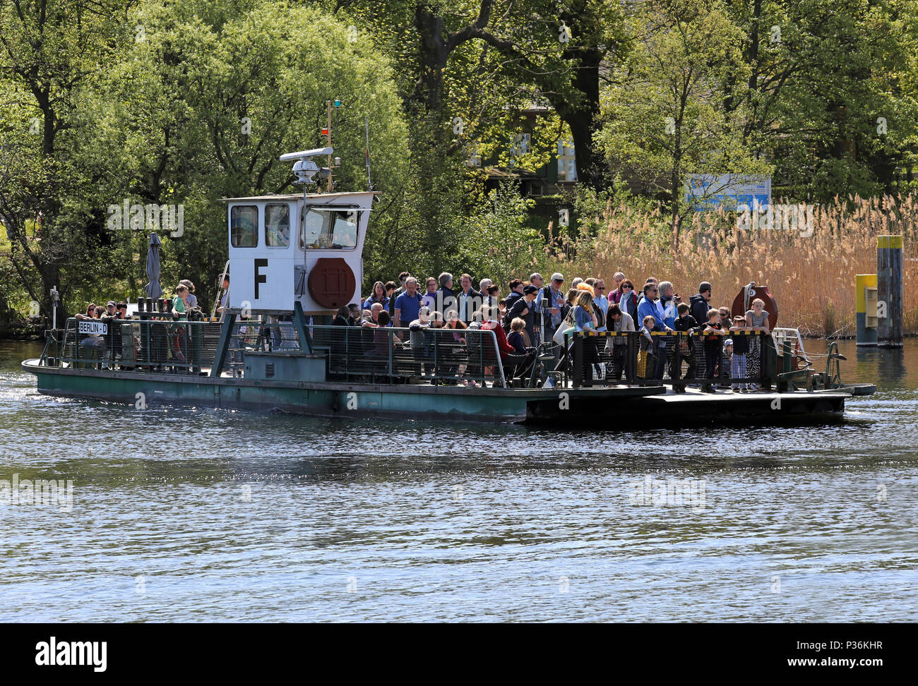People on island ferry hi-res stock photography and images - Alamy