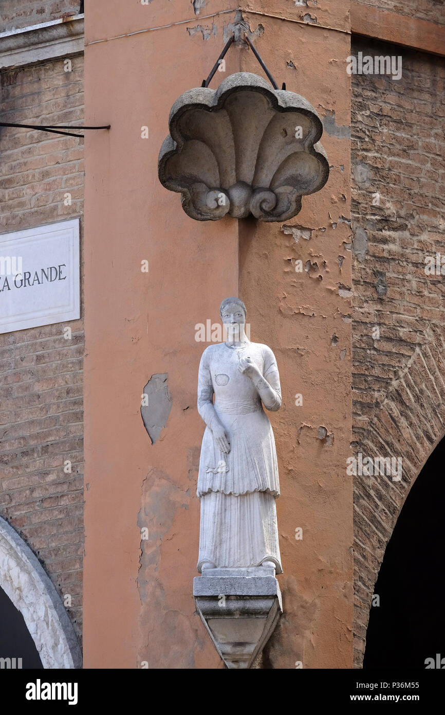 La Bonissima statue on Palazzo comunale di Modena, Italy Stock Photo ...