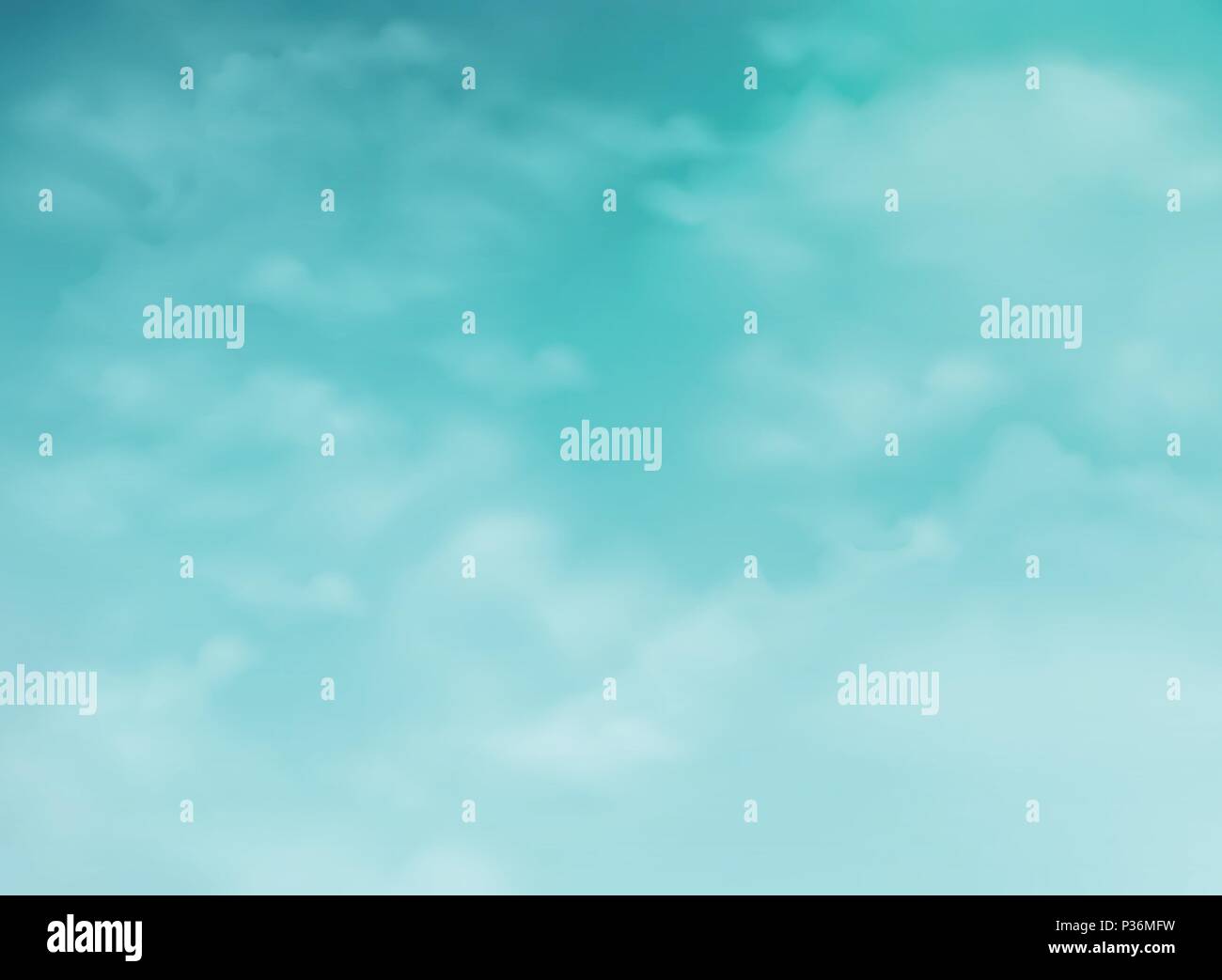 Abstract of realistic skys shape on clear blue sky background ...