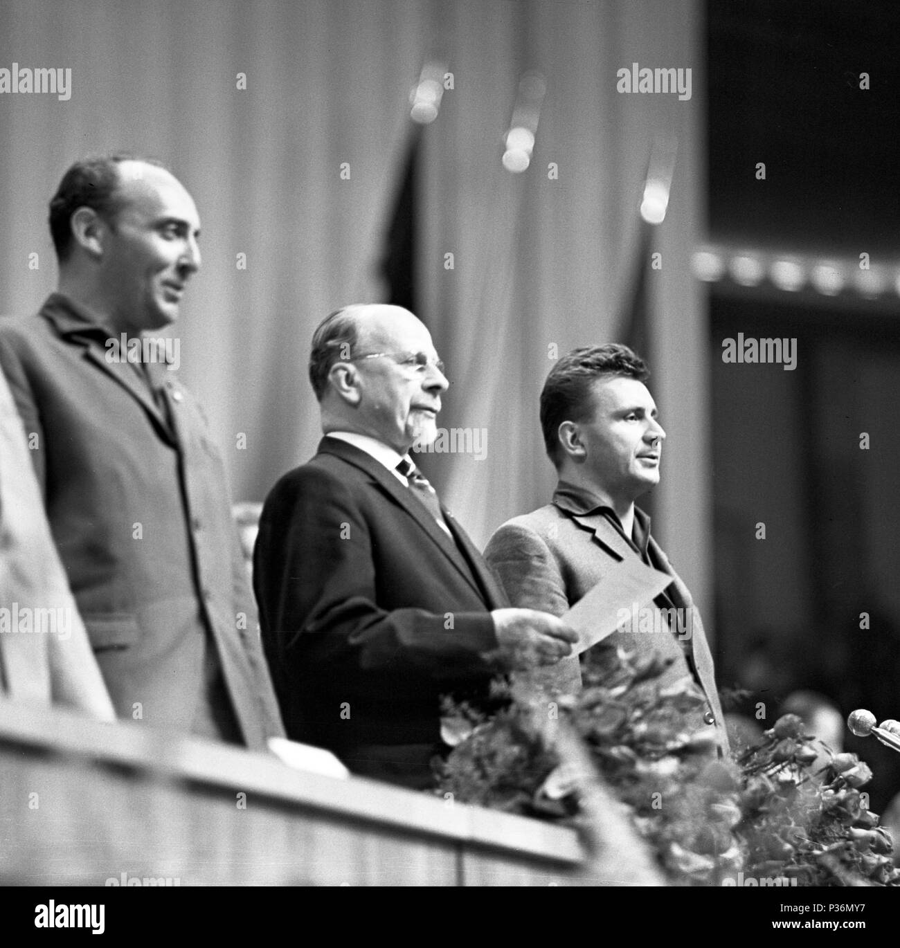Berlin, GDR, Walter Ulbricht, State Council Chairman of the GDR Stock ...