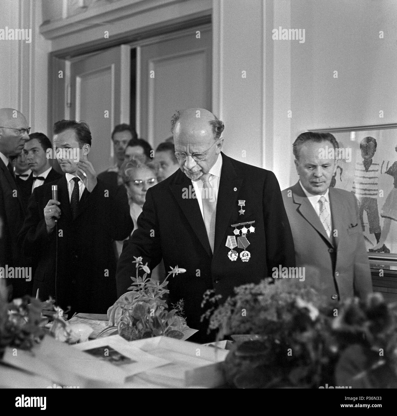 Berlin, GDR, Walter Ulbricht, State Council Chairman of the GDR Stock ...