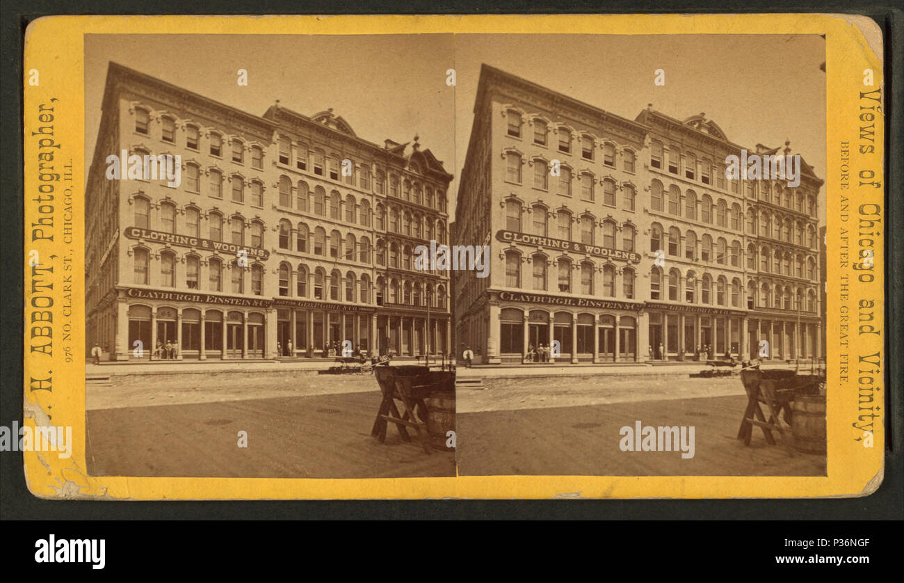 Chicago before the great fire hi-res stock photography and images - Alamy