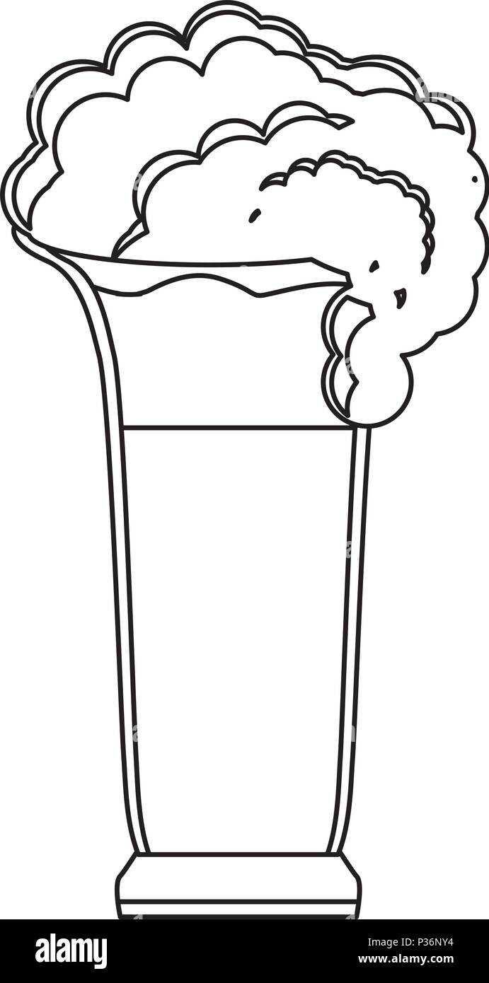 glass with irish beer over white background, vector illustration Stock ...