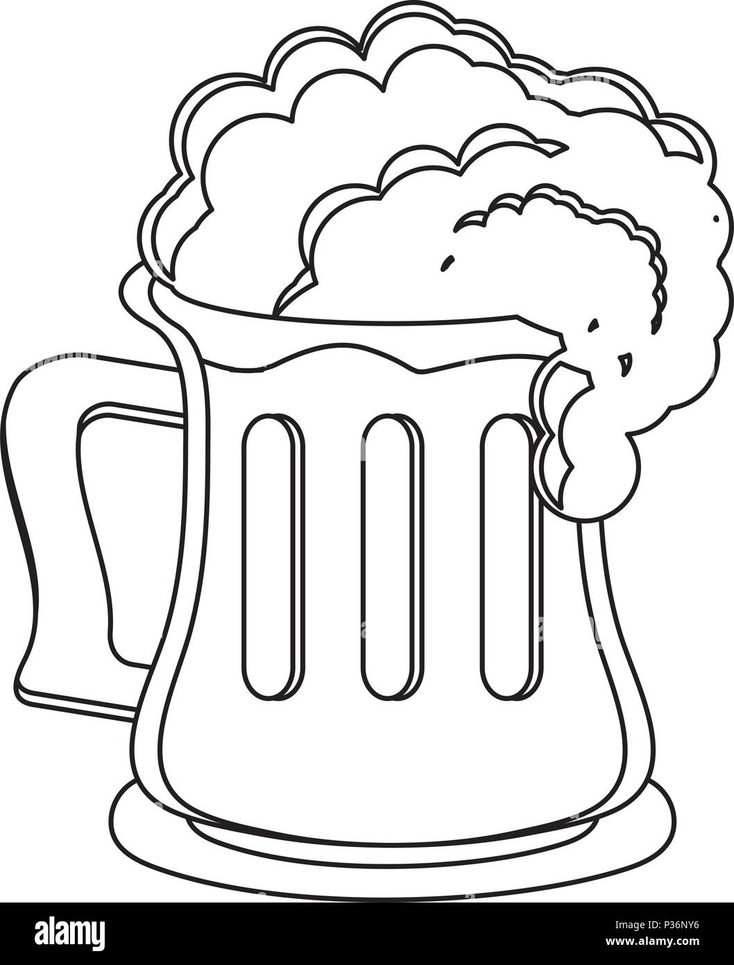 irish beer mug over white background, vector illustration Stock Vector ...