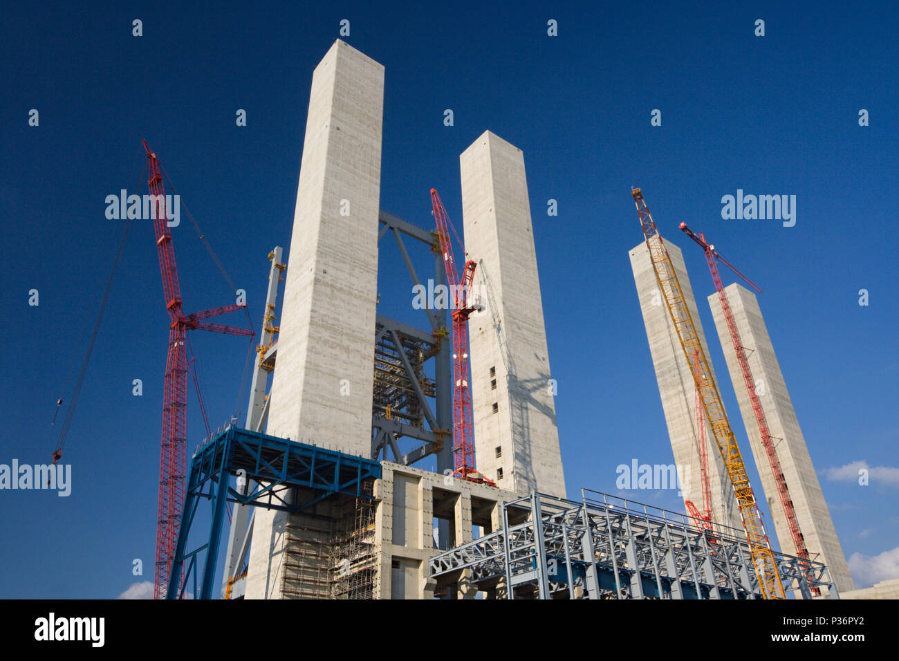 Coal plant construction crane hi-res stock photography and images - Alamy