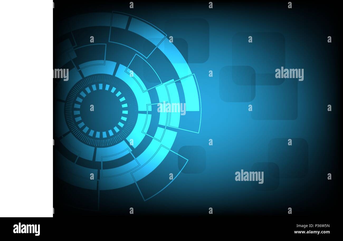 Blue Technology background. Vector illustration Stock Vector Image ...