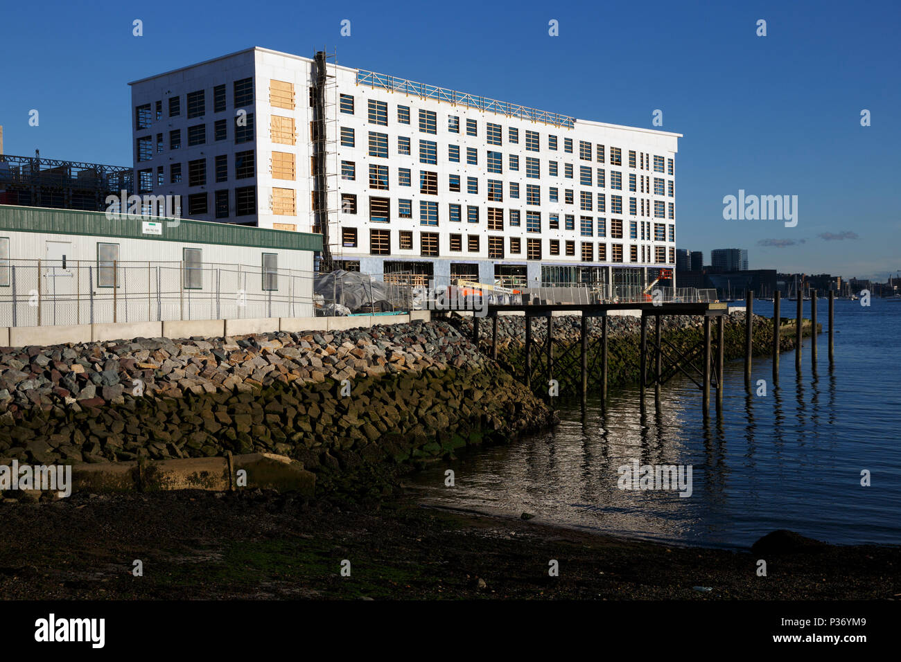 Boston Harbor waterfront residential project construction Boston ...