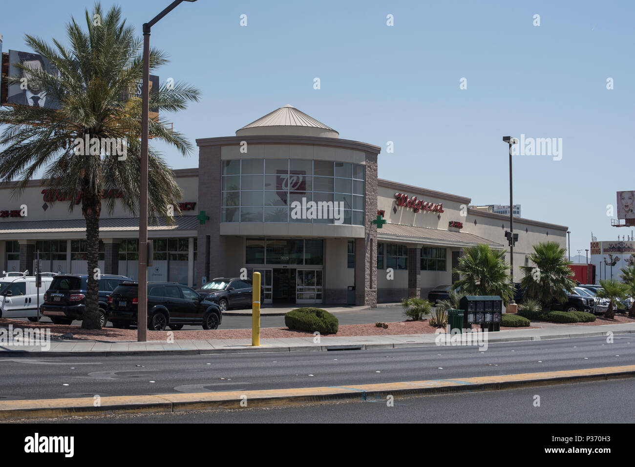 exterior view of A walgreens along the Las Vegas strip Stock Photo - Alamy