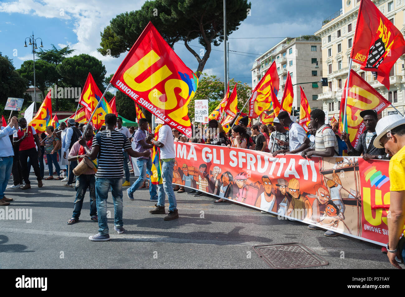 Demonstation rome hi-res stock photography and images - Alamy