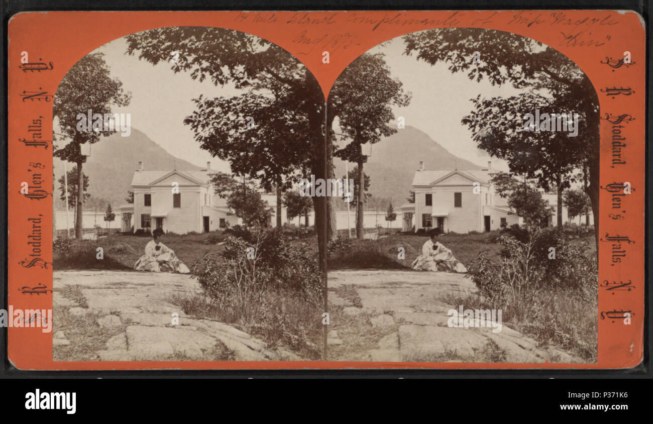 111 Fourteen-mile Island hotel, Lake George, by Stoddard, Seneca Ray ...